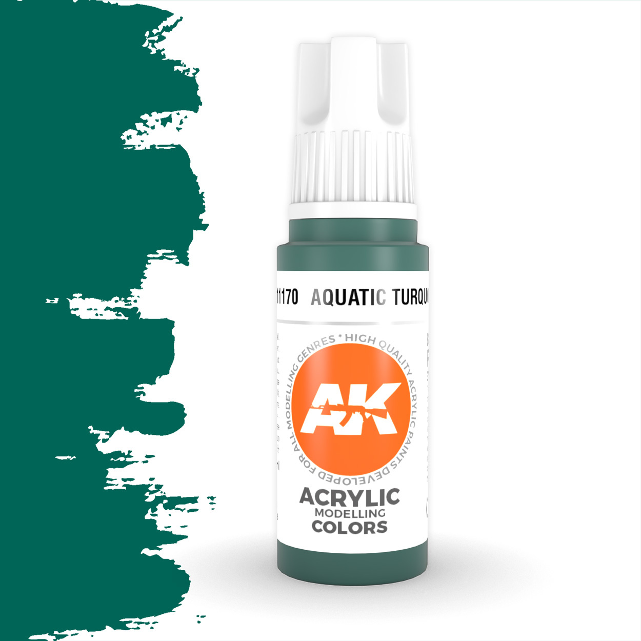 AK interactive Aquatic Turquoise Acrylic Modelling Colors - 17ml ...