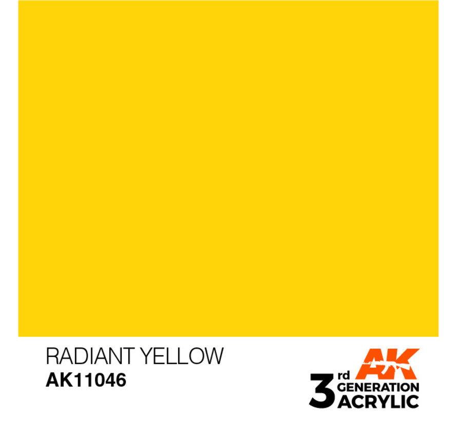 AK interactive Radiant Yellow Acrylic Modelling Colors - 17ml - AK11046 ...