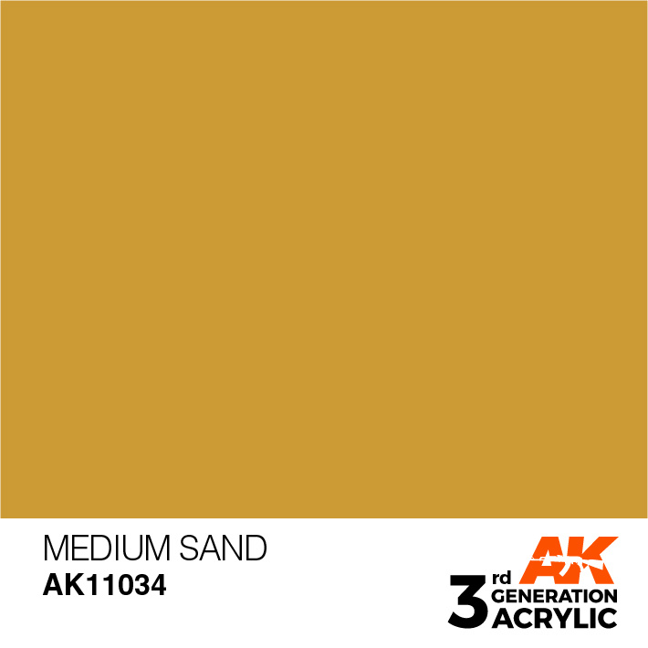 AK interactive Medium Sand Acrylic Modelling Colors - 17ml - AK11034 ...