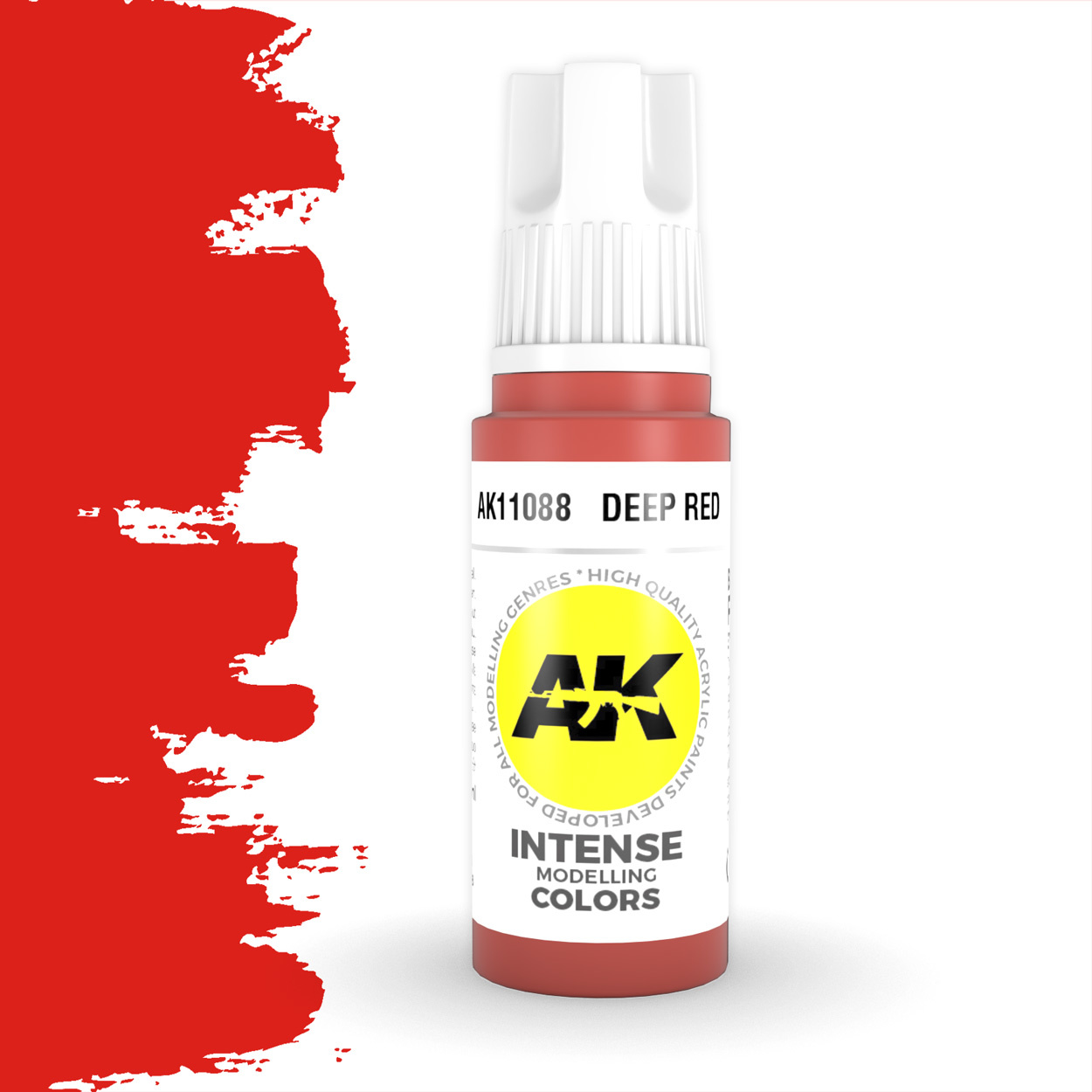 AK interactive Deep Red Intense Modelling Colors - 17ml - AK11088 - Scenery Workshop BV