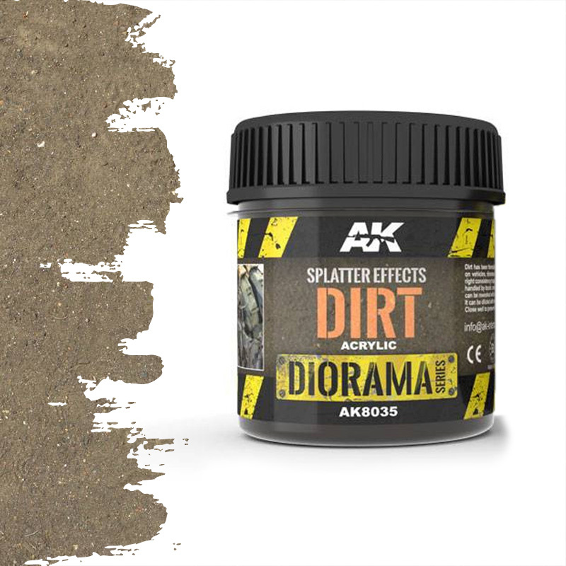 AK interactive Splatter Effects Dirt - Diorama Series - 100ml - AK8035 - Scenery Workshop BV ...