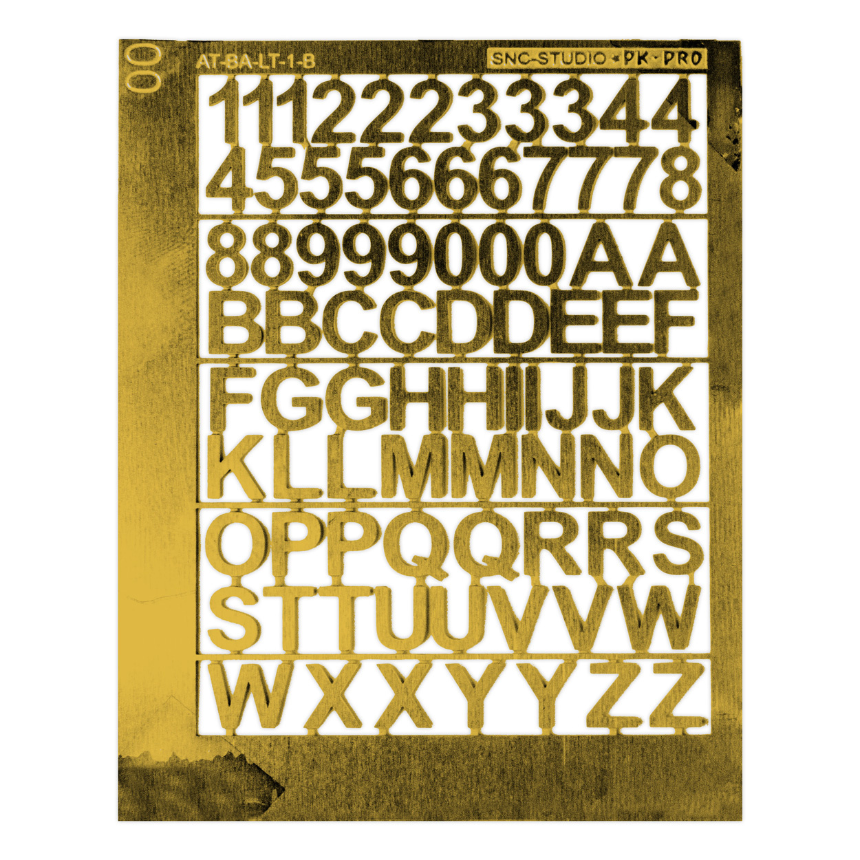 Ätztech Cijfers en Letters Groot - Photo-Etch - AT-BA-LT-1B - Scenery ...