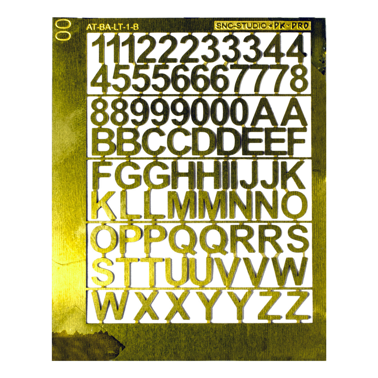 Ätztech Cijfers en Letters Groot - Photo-Etch - AT-BA-LT-1B - Scenery ...