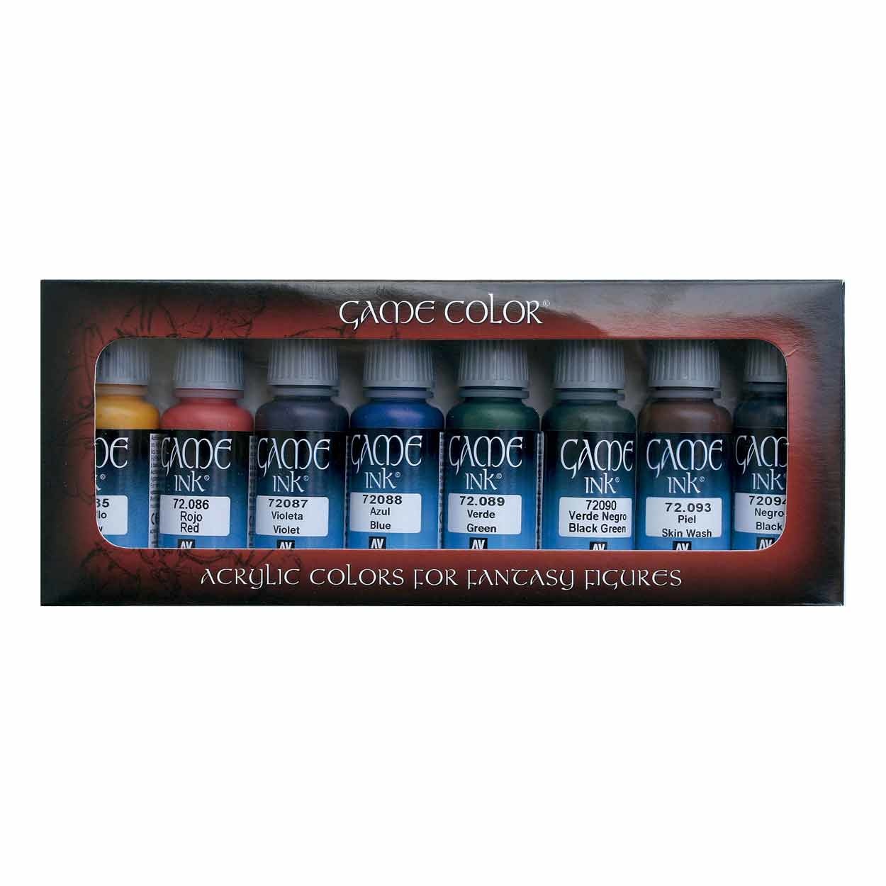 Vallejo Game Color Game Ink Set - 8 kleuren - 17ml - 72296 - Scenery ...