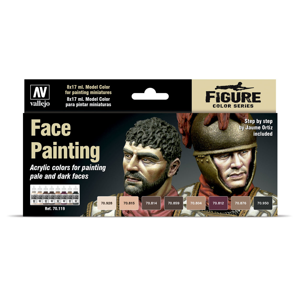 Vallejo Model Color Face Painting Set - 8 kleuren - 17ml - 70119 ...