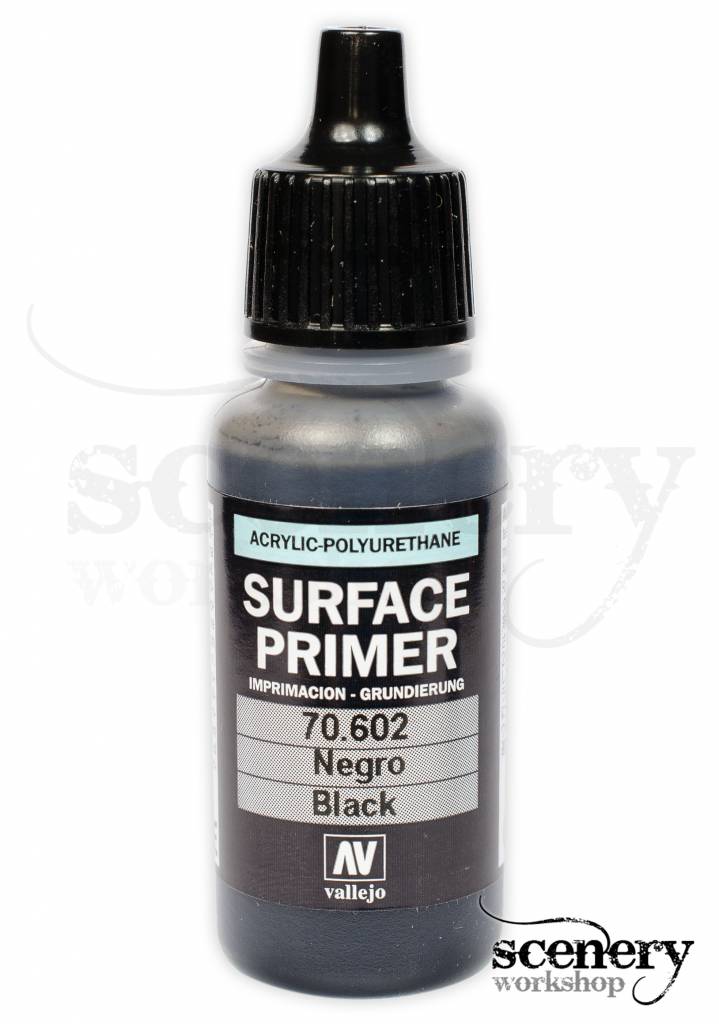 Vallejo Surface Primer Black - 17ml - 70602 - Scenery Workshop BV