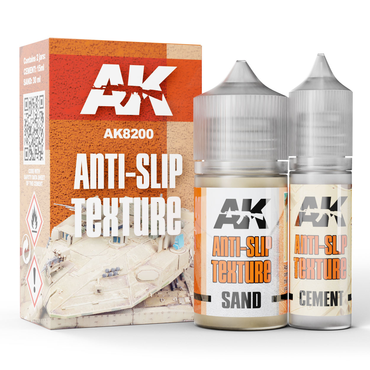 AK interactive Anti-Slip Texture - 45ml - AK8200 - Scenery Workshop BV