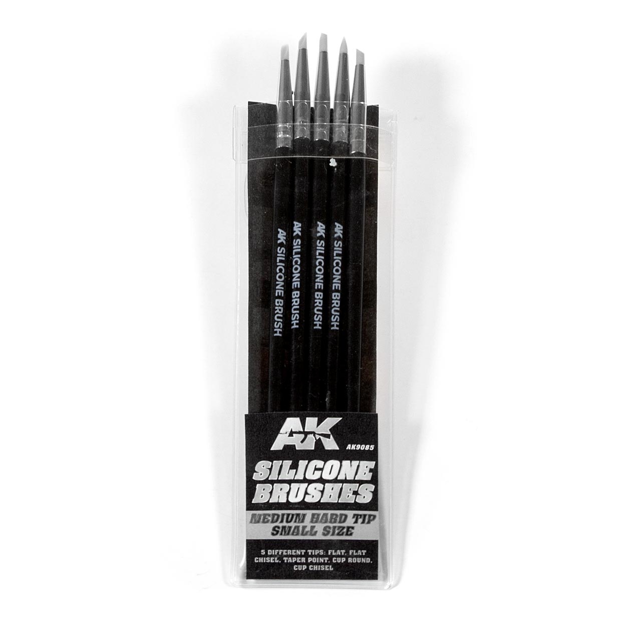 AK interactive Siliconen Brushes - Small - Medium Hard - 5x - AK9085 ...