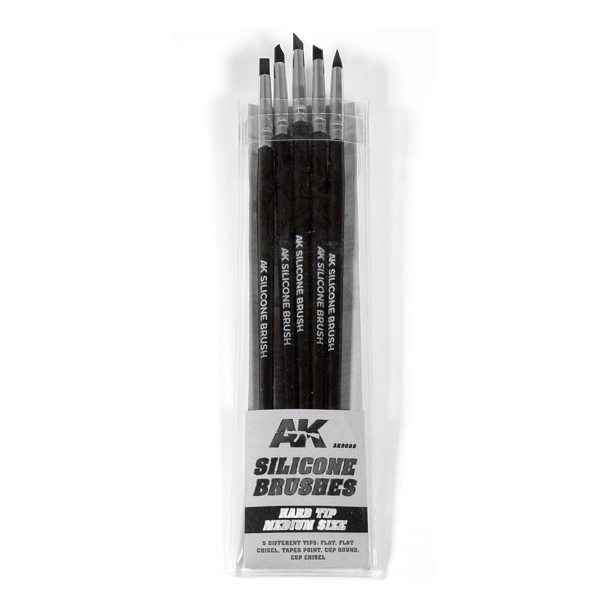 AK interactive Siliconen Brushes - Medium - Hard - 5x - AK9088 - Buy ...