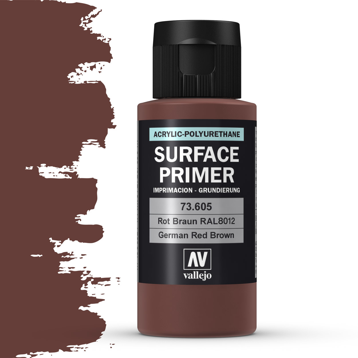 Vallejo Surface Primer German Red Brown - 60ml - 73605 - Koop nu bij ...