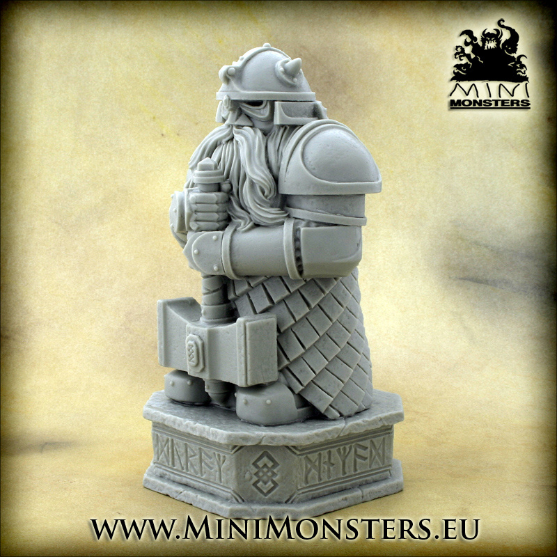 Mini Monsters Dwarf Warrior Statue - MM-0017 - Buy now at Scenery ...