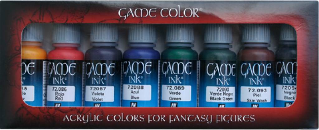Vallejo Game Color Game Ink Set - 8 colors - 17ml - 72296 - Scenery ...