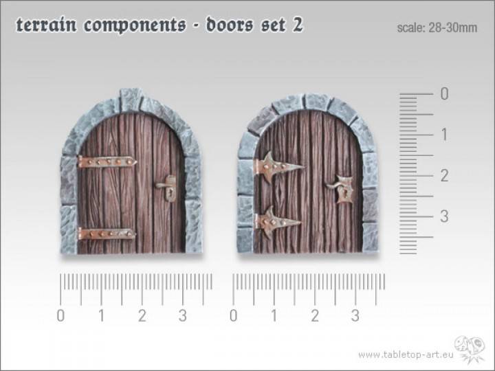 Tabletop-Art Terrain components - Doors set 2 - TTA800002 - Scenery ...