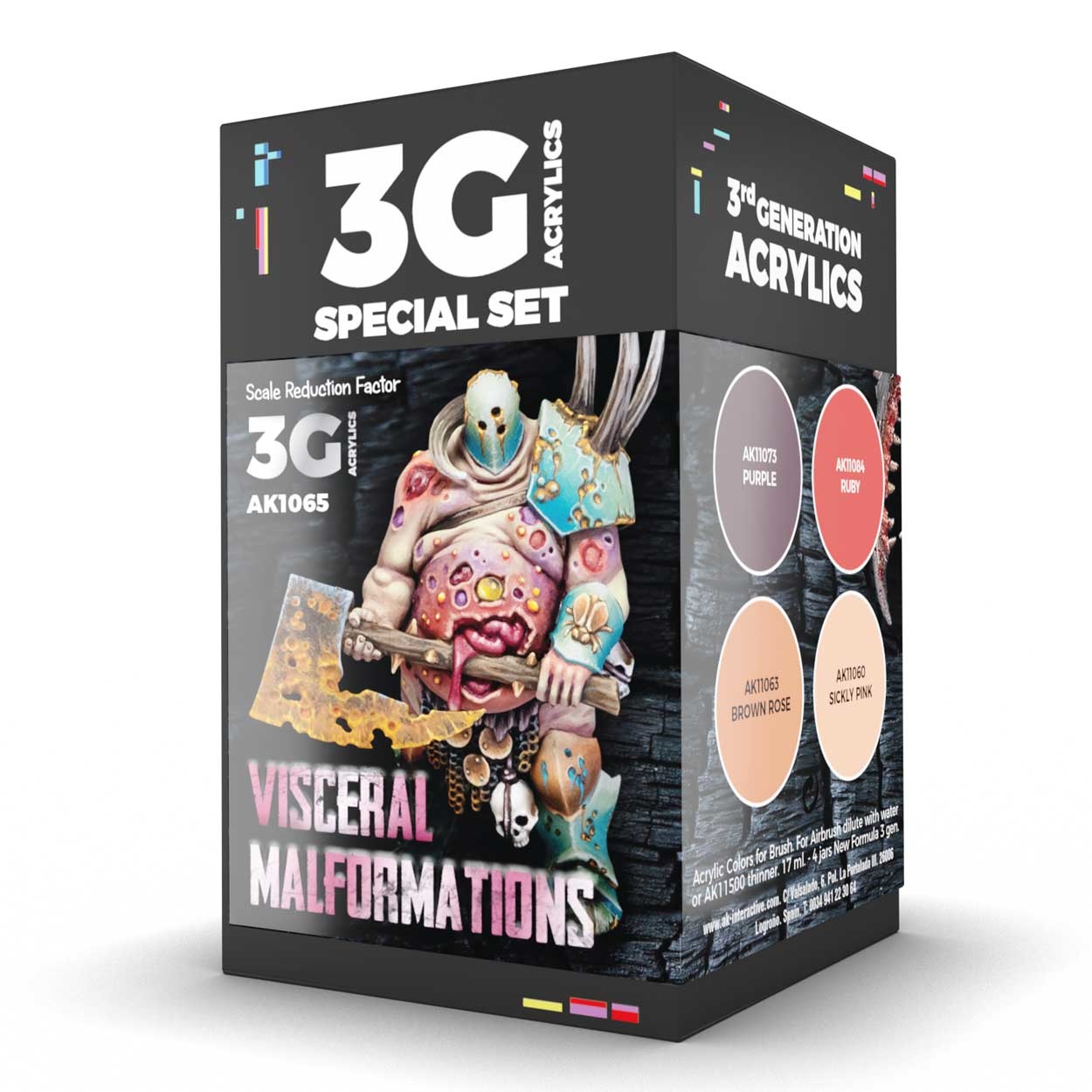 AK interactive Visceral Malformations Wargame Color Set - 4 colors - 17ml - AK1065 - Buy now at ...