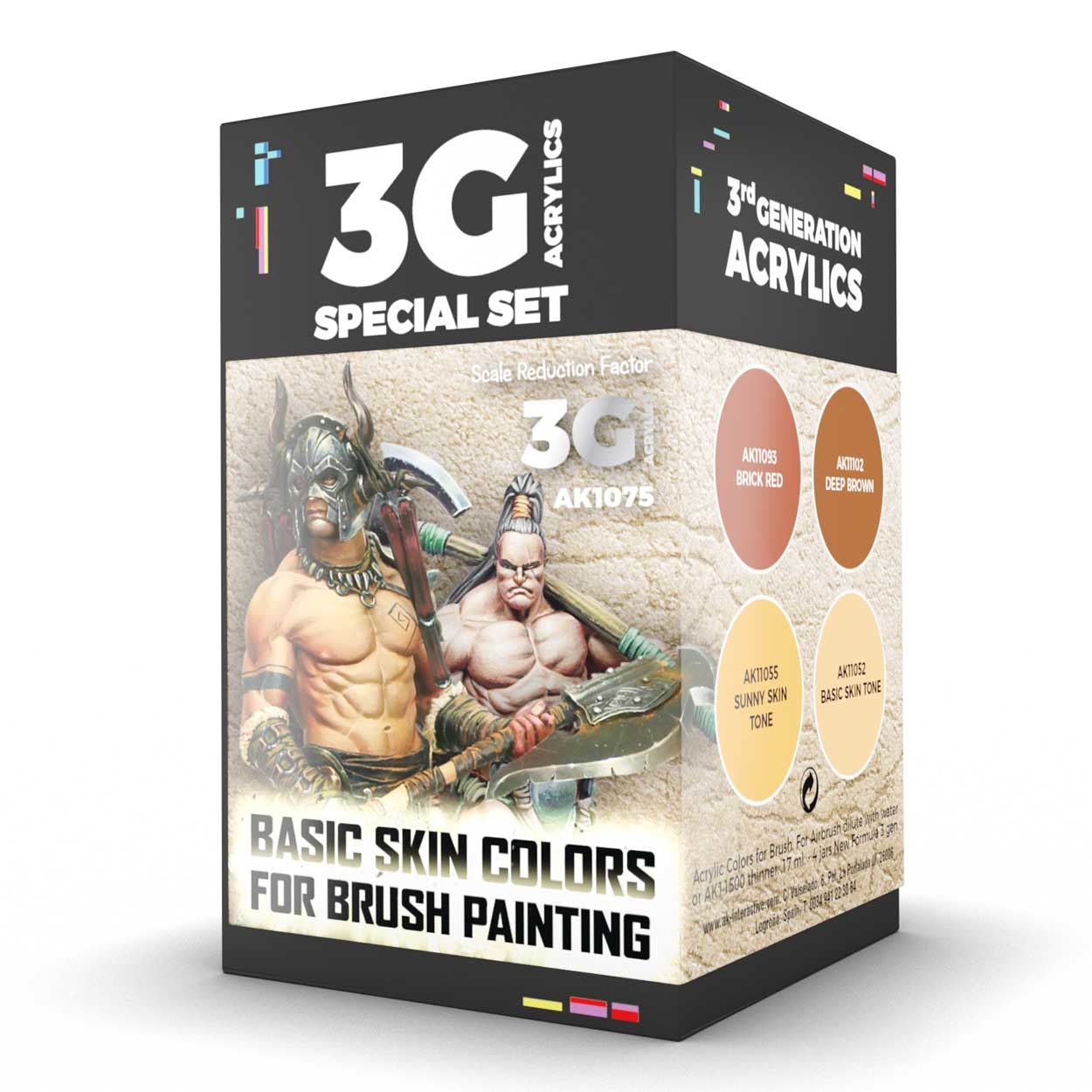 AK interactive Basic Skin Colors Wargame Color Set - AK1075 - Scenery ...