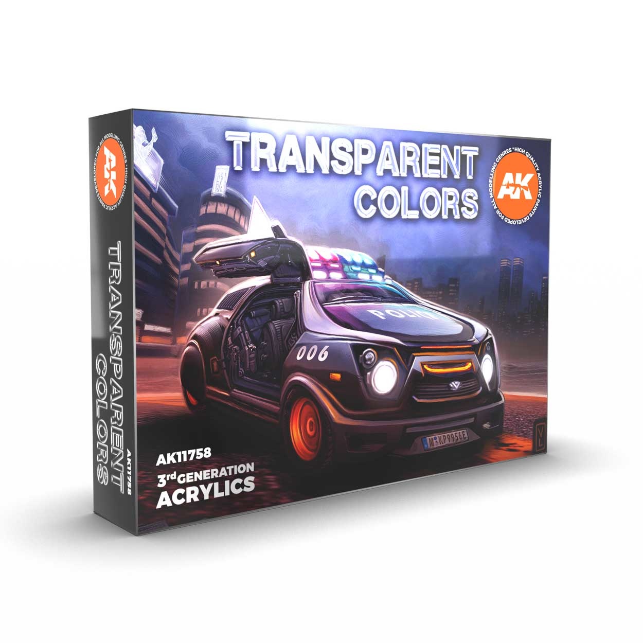 AK interactive Transparant Color 3rd Gen - 6 colors - 17ml - AK11758 ...