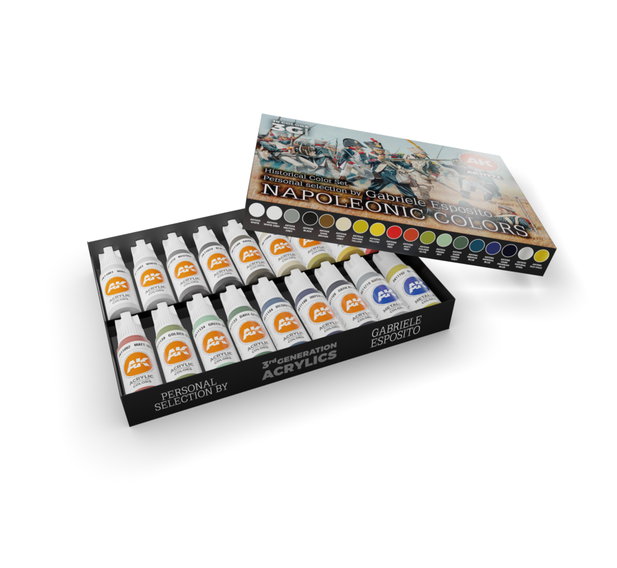 AK interactive Historical Color Set Napoleonic Colors - 18 kleuren ...