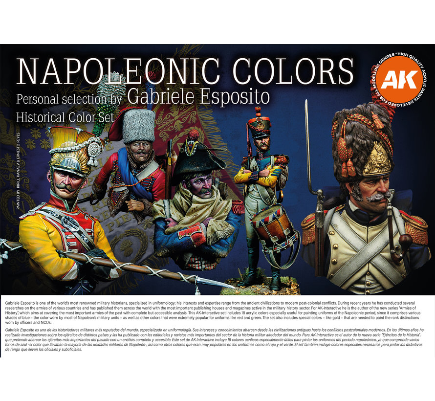 AK interactive Historical Color Set Napoleonic Colors - 18 kleuren ...