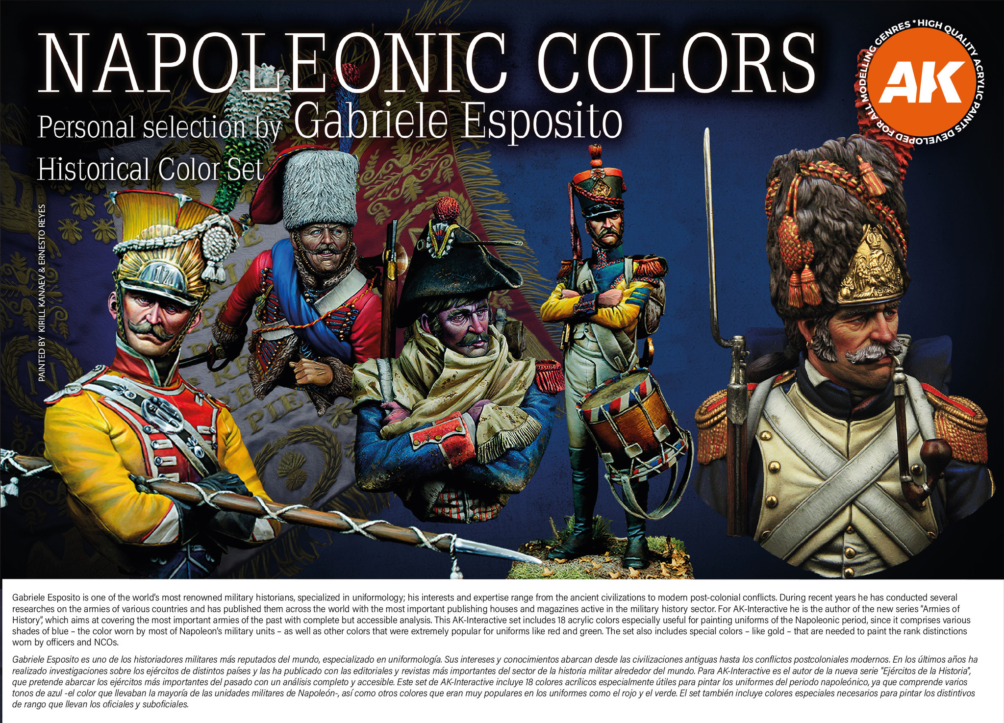 AK interactive Historical Color Set Napoleonic Colors - 18 kleuren ...