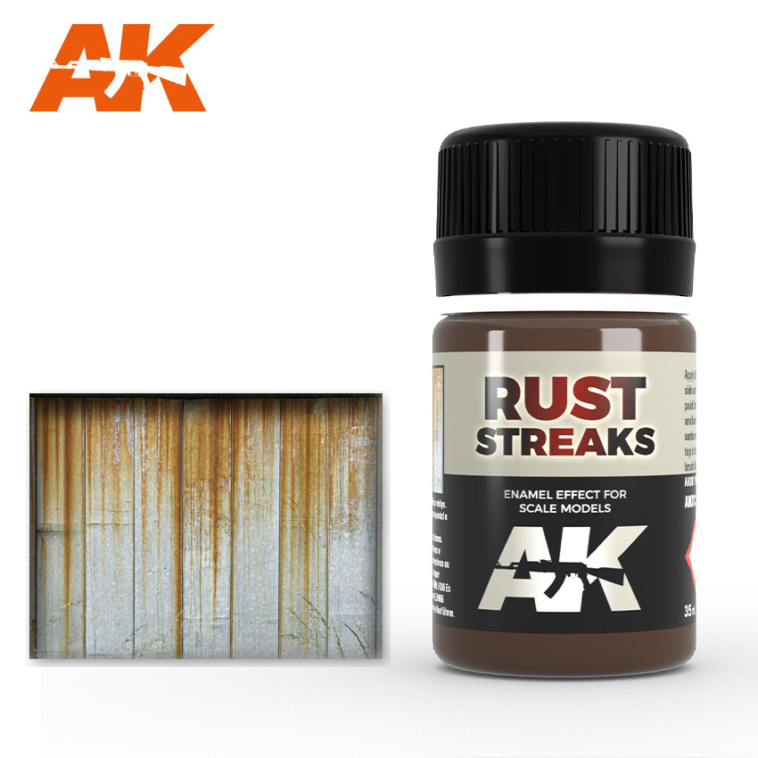 AK interactive Rust Streaks - AK Weathering Products - 35ml - AK013 - Scenery Workshop BV