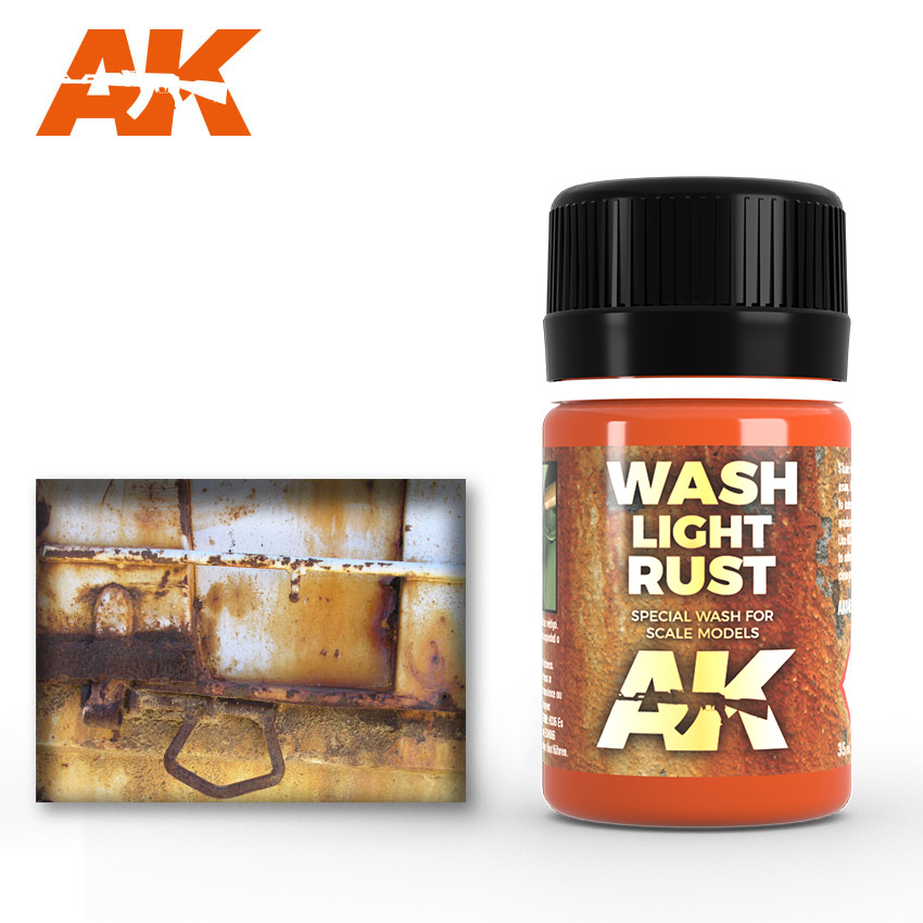 AK interactive Light Rust Wash - AK Weathering Products - 35ml - AK046 - Scenery Workshop BV ...
