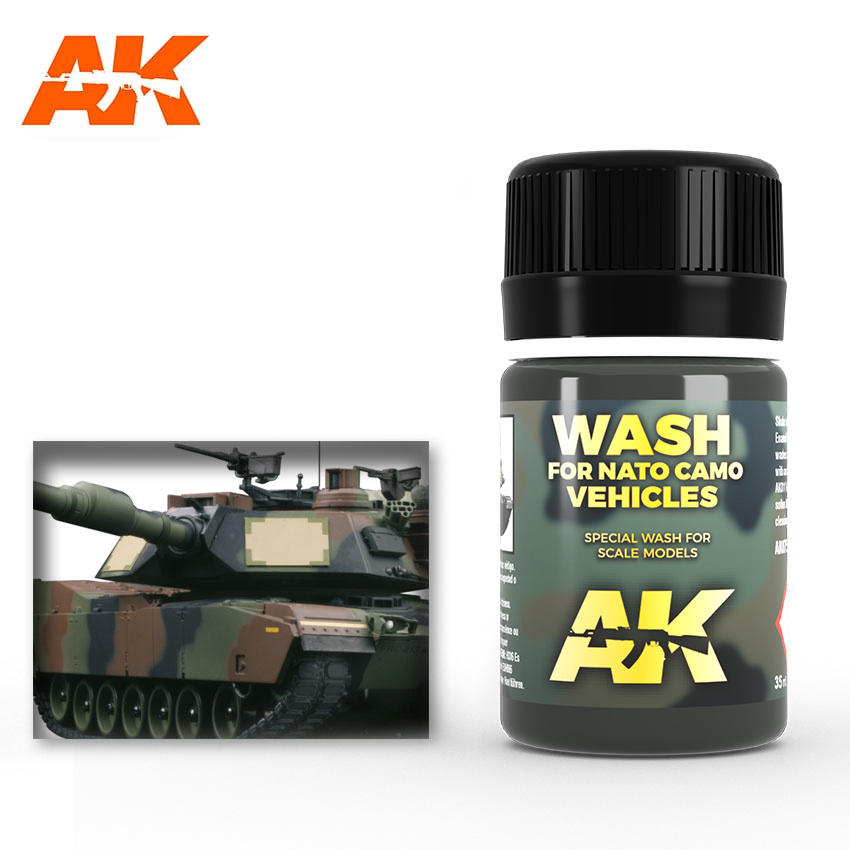 AK interactive Wash For Nato Vehicles - Weathering Wash - 35ml - AK075 ...