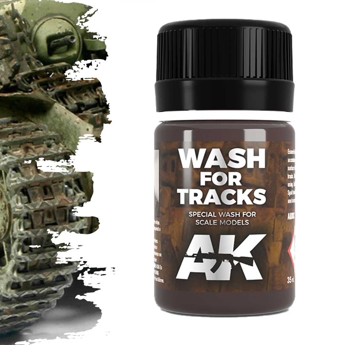 AK interactive Track Wash - AK Weathering Products - 35ml - AK083 - Scenery Workshop BV