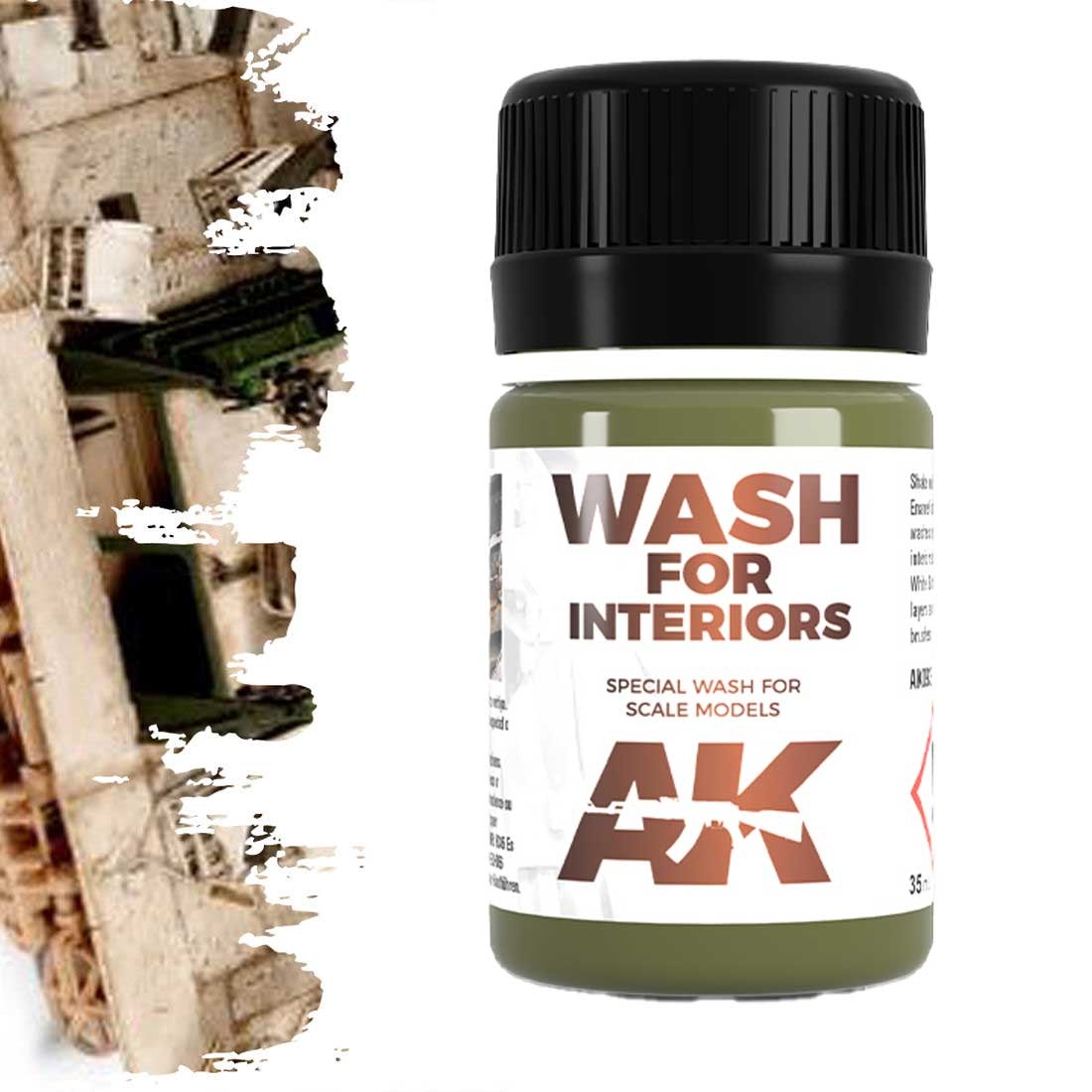 AK interactive Wash For Interiors - Weathering Wash - 35ml - AK093 ...
