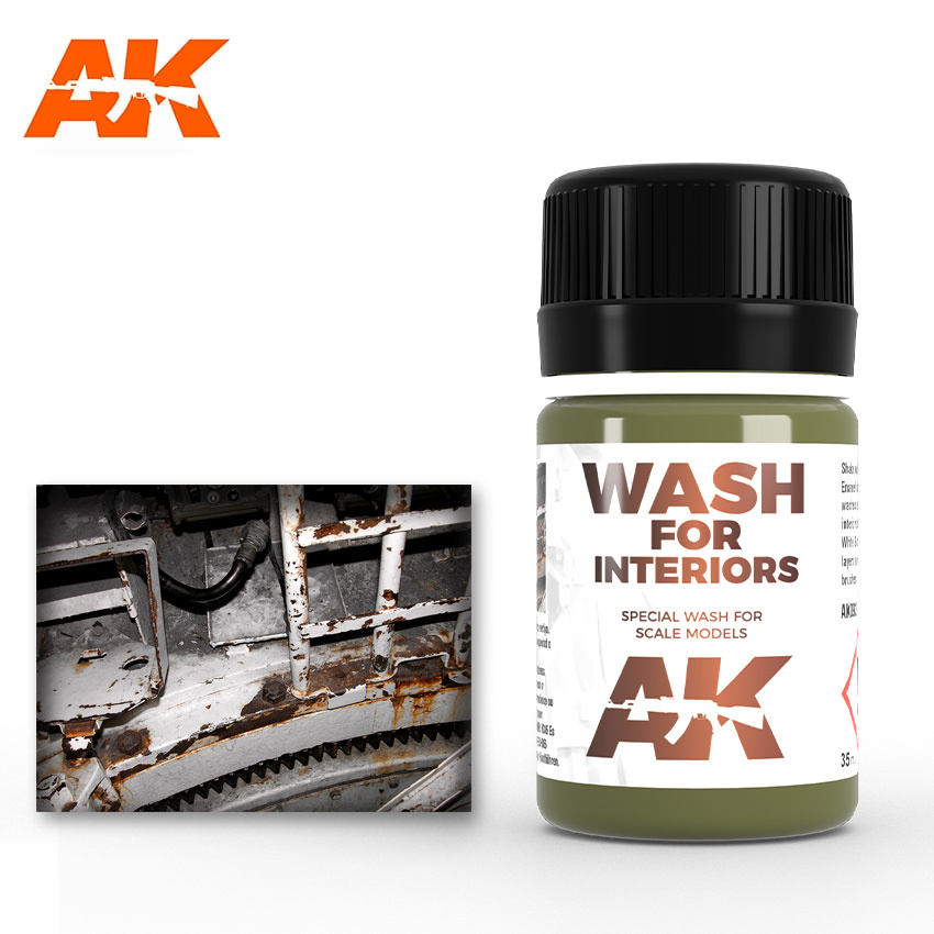 AK interactive Wash For Interiors - Weathering Wash - 35ml - AK093 ...