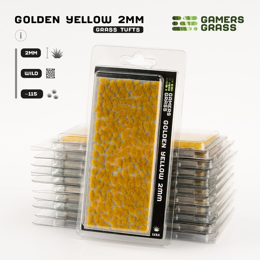 Gamers Grass Golden Yellow Wild Tuft 2mm - GG2-GY - Koop nu bij Scenery ...