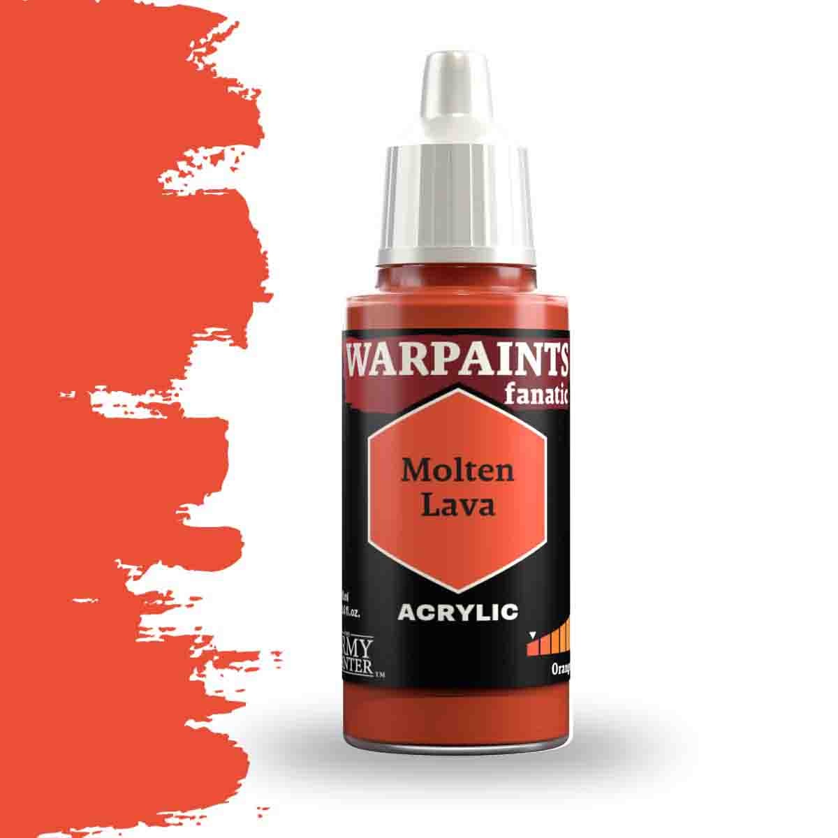 The Army Painter Molten Lava Warpaints Fanatic Acrylic Paint - 18ml ...