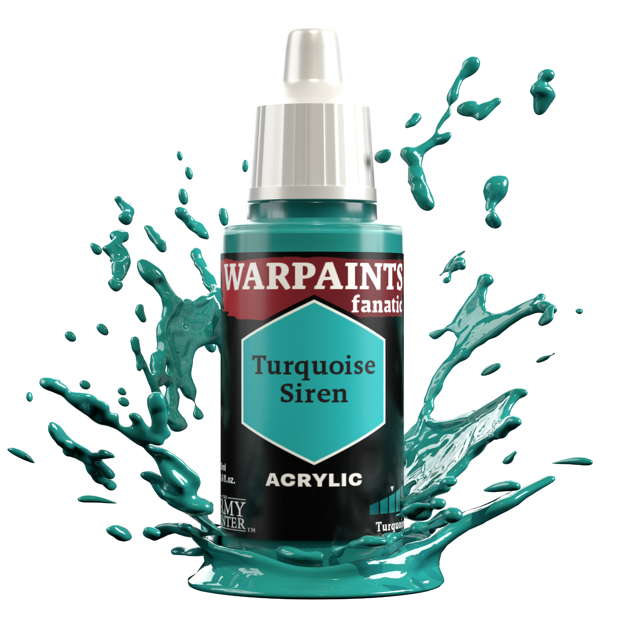 The Army Painter Turquoise Siren Warpaints Fanatic Acrylic Paint - 18ml ...