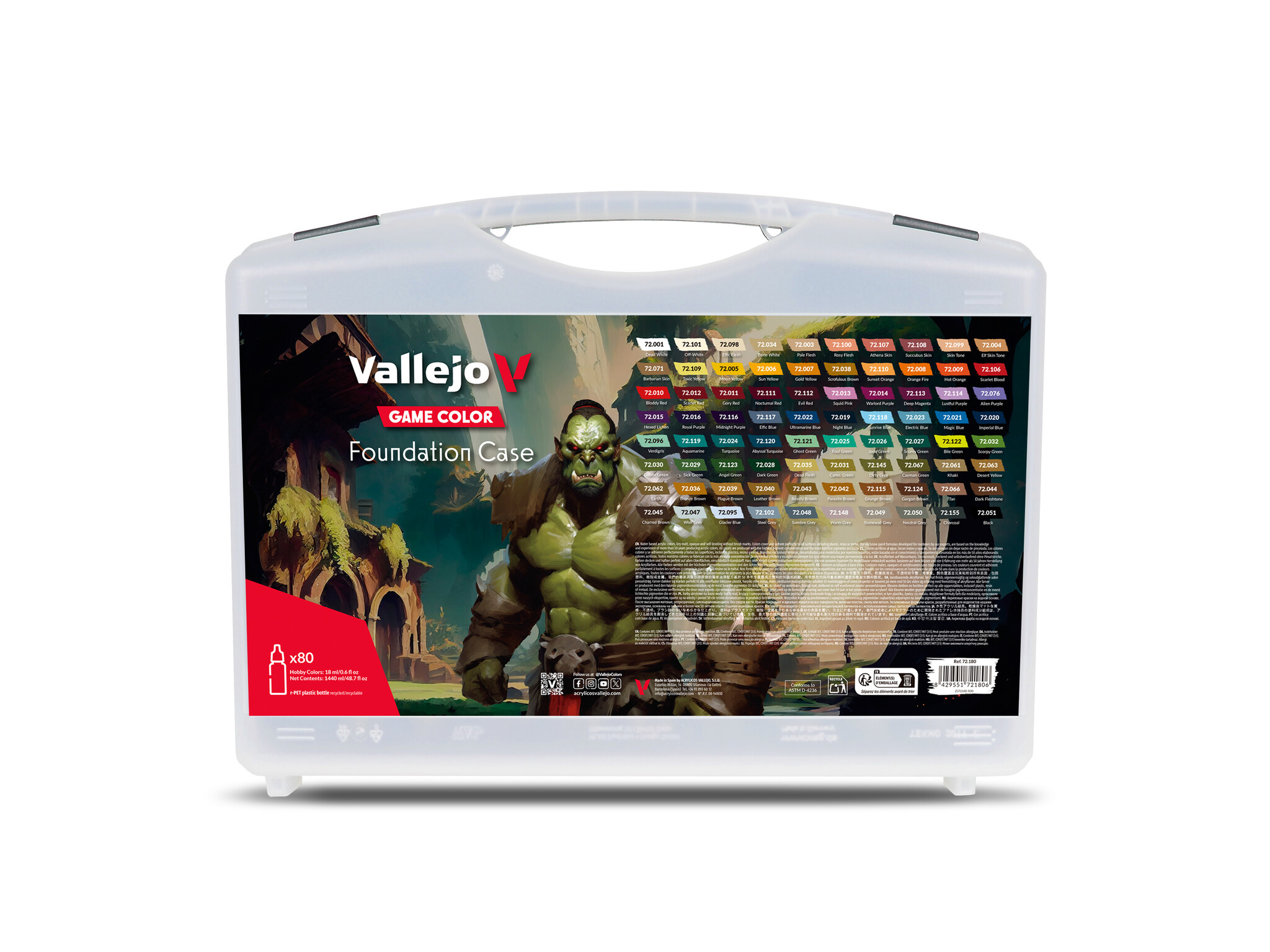 Vallejo Game Color Foundation Case - 80 kleuren - 18ml - 72180 - Koop ...
