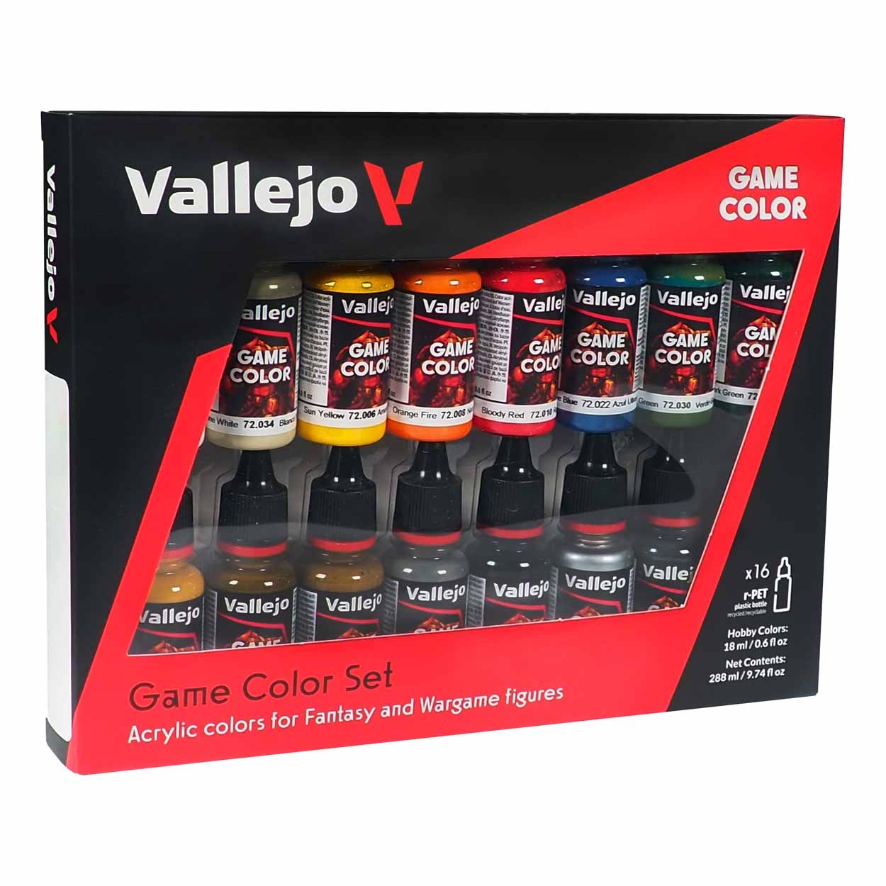 Vallejo Game Color Introduction Set - 16 kleuren - 18ml - 72299 ...