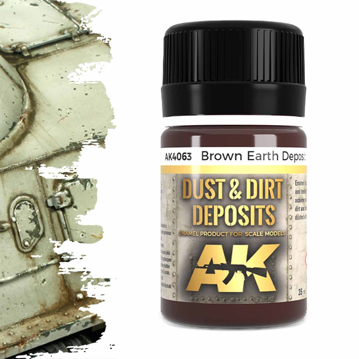 AK interactive Brown Earth Deposit - Deposit Weathering - 35ml - AK ...