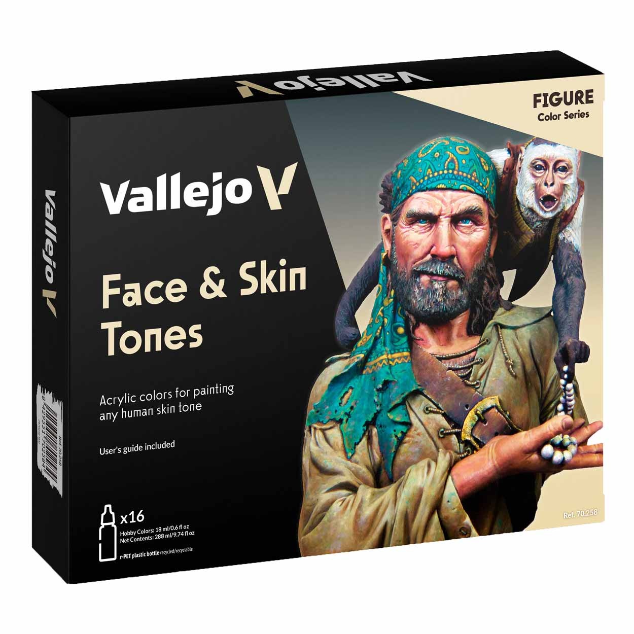 Vallejo Model Skin Face & Skin Tones - 16 colors - 18ml - 70258 - Buy ...