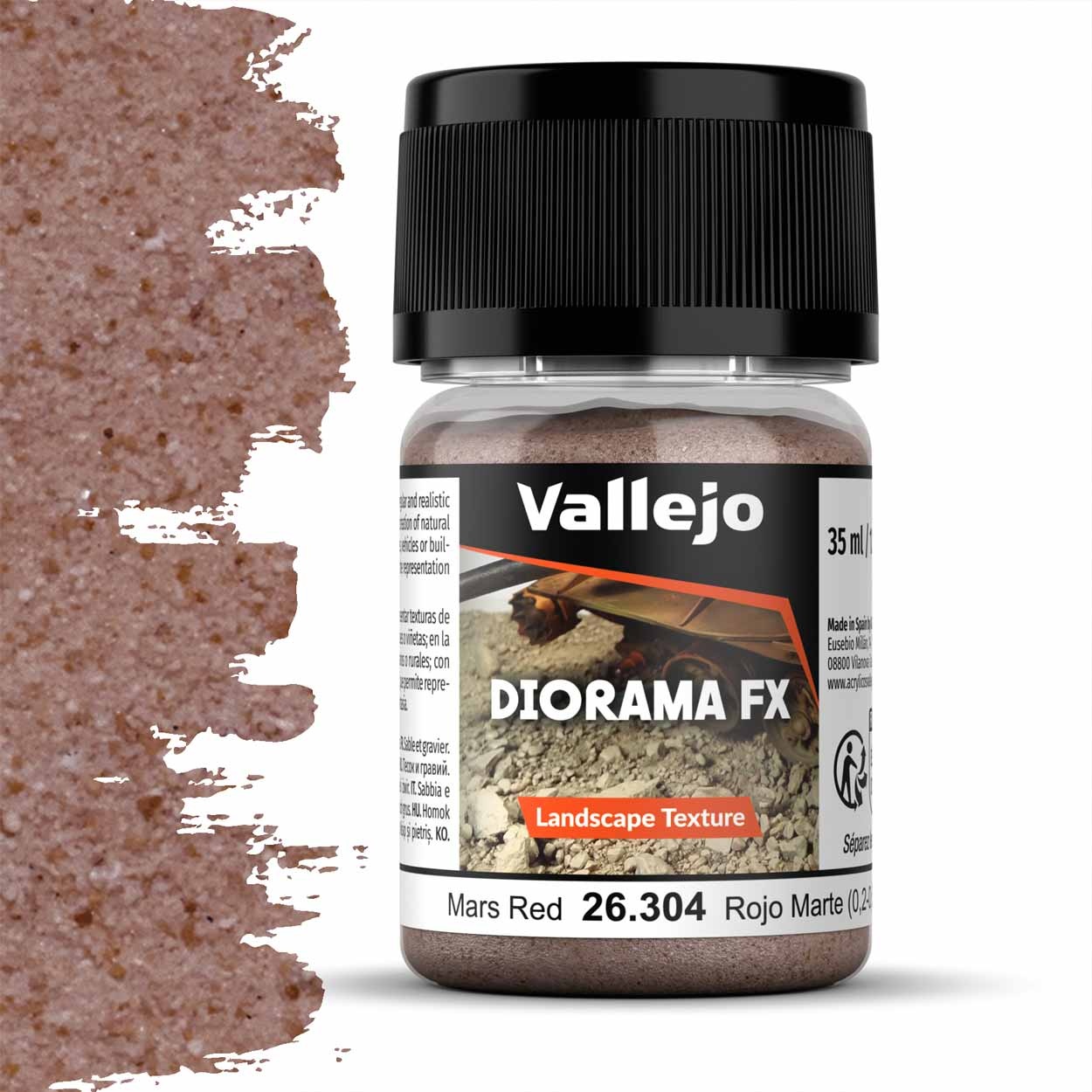 Vallejo Mars Red 0,2-0,6mm Diorama FX Landscape Textures - 35ml - 26304 ...