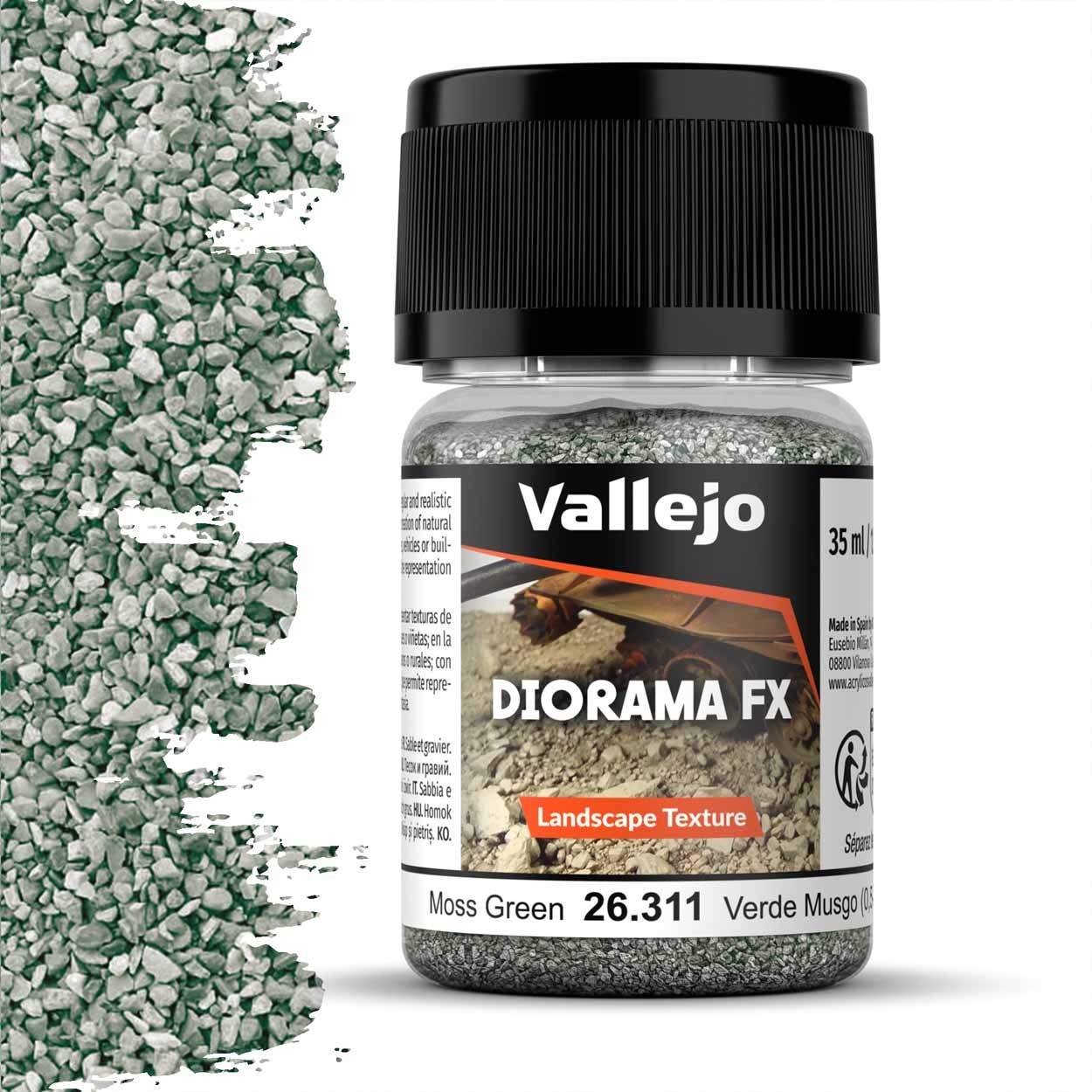 Vallejo Moss Green 0,5-2mm Diorama FX Landscape Textures - 35ml - 26311 ...