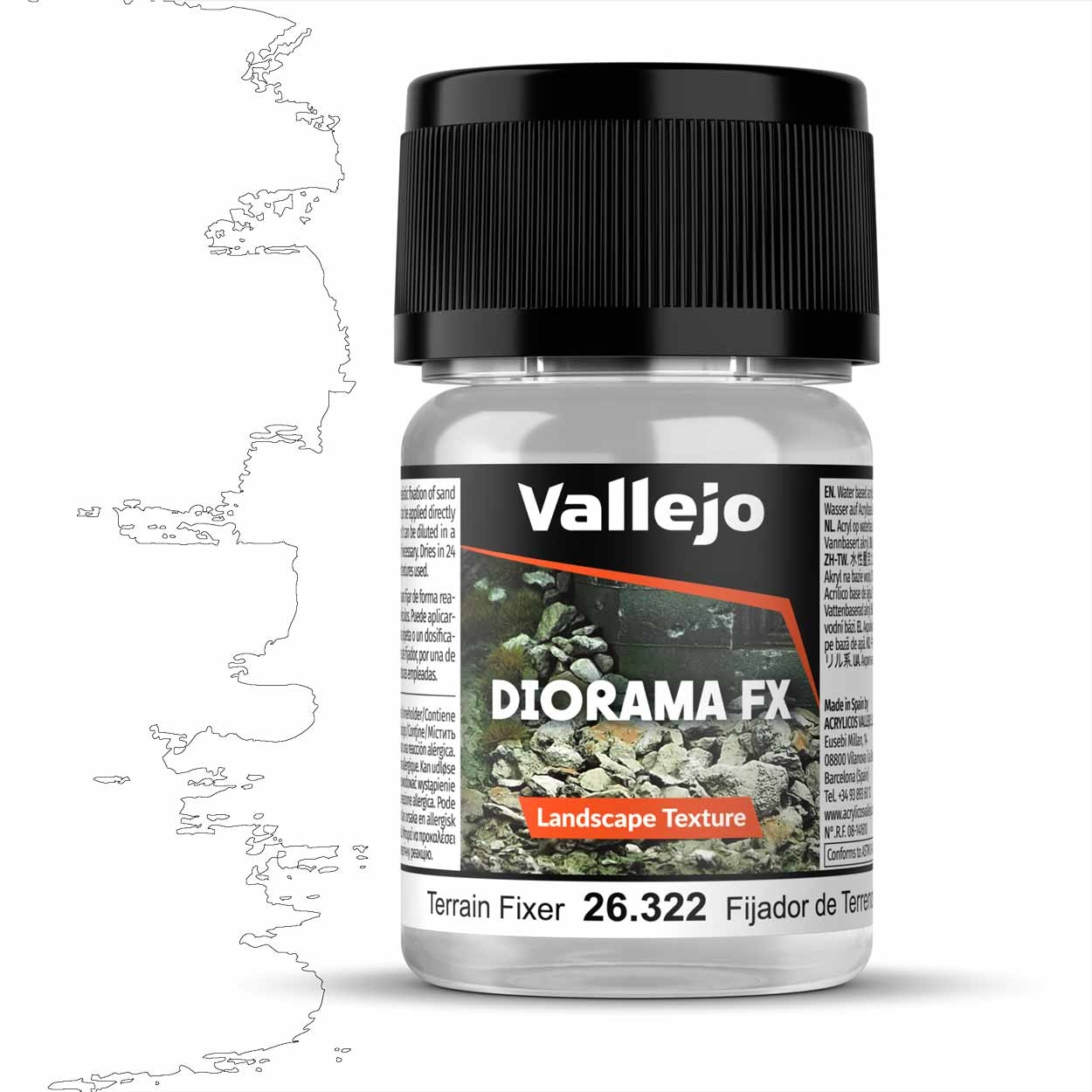 Vallejo Terrain Fixer Diorama FX - 35ml - 26322 - Buy now at Scenery ...