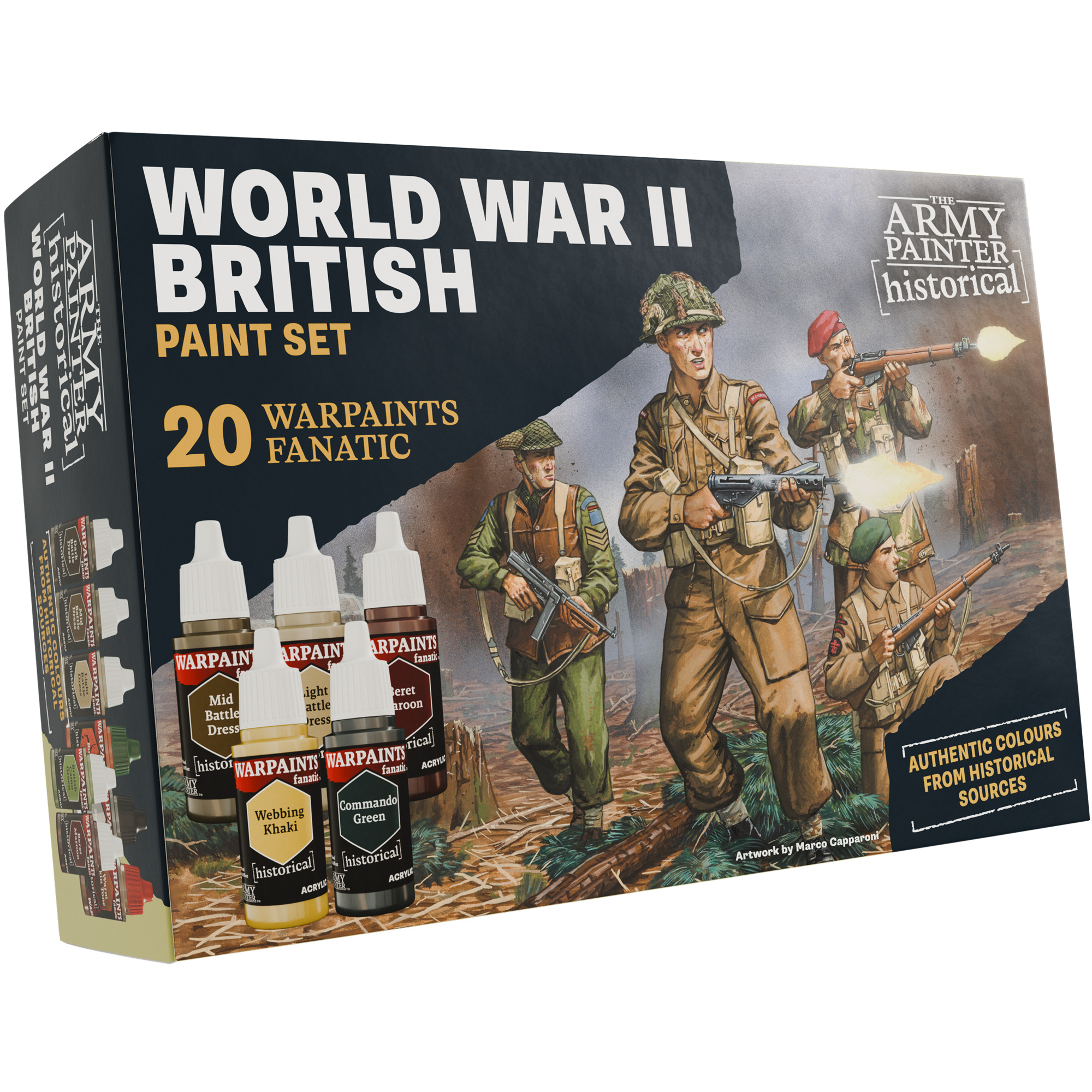 Warpaints Fanatic Historical: WWII British Paint Set – 20 colors ...
