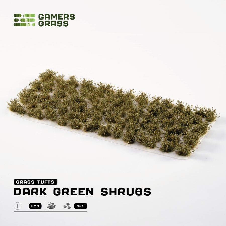 Gamers Grass Dark Green Shrubs 6mm - GGFS-DAG - Koop nu bij Scenery ...