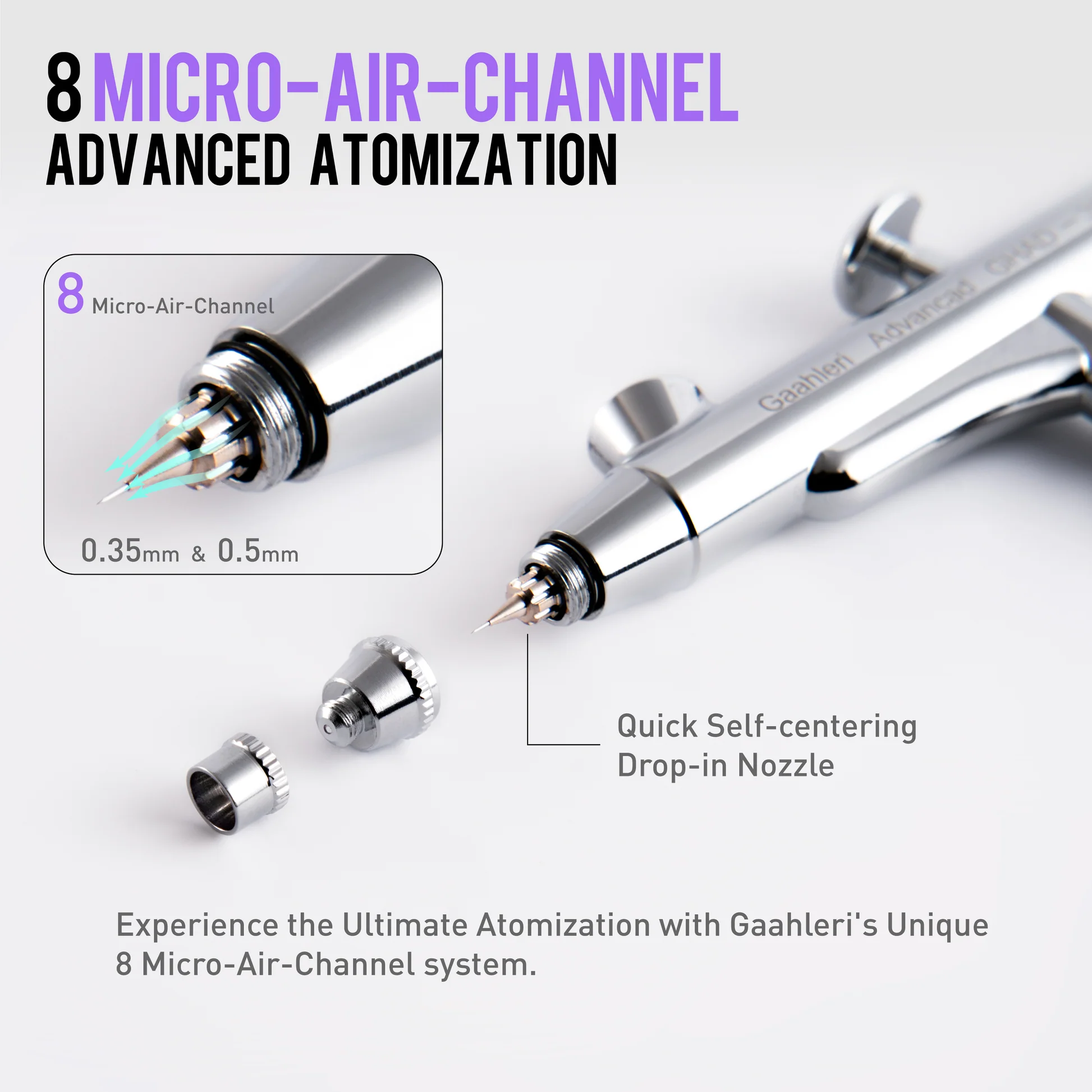 Gaahleri GHAD-39 Advanced Series Airbrush 2-in-1 - 40133 - Koop nu bij ...