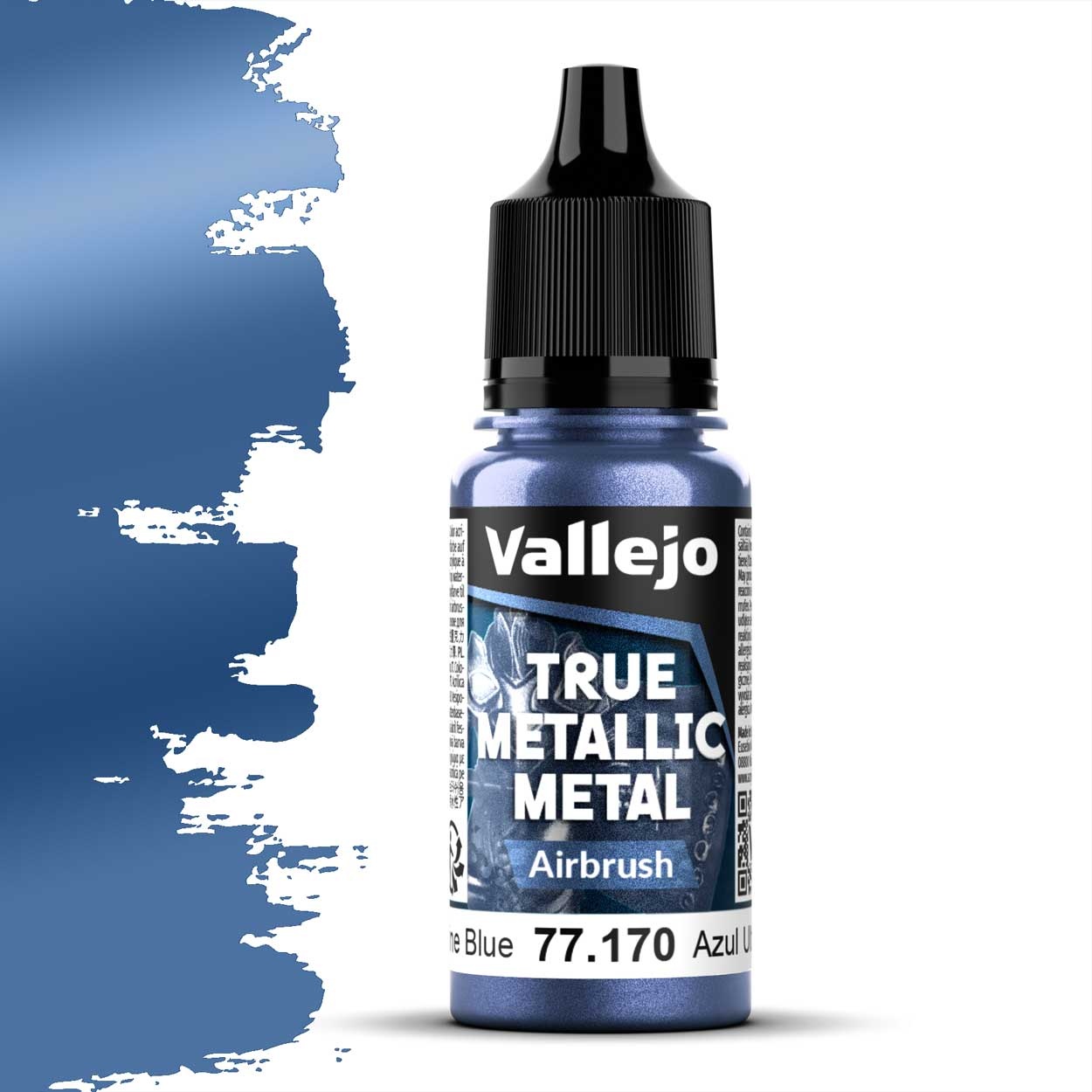 Vallejo Ultramarine Blue True Metallic Metal Airbrush - 18ml - 77170 ...