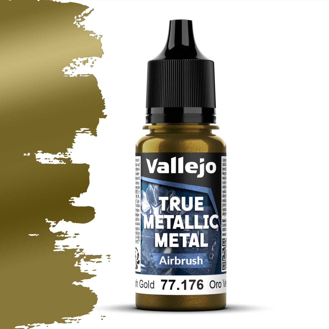 Vallejo Greenish Gold True Metallic Metal Airbrush - 18ml - 77176 - Buy ...