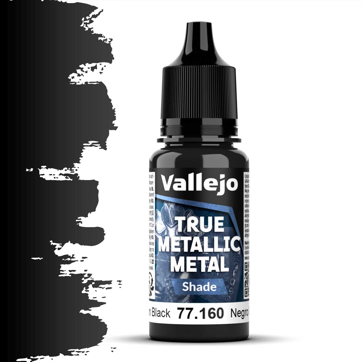 Vallejo Obsidian Black True Metallic Metal Shade - 18ml - 77160 - Buy ...