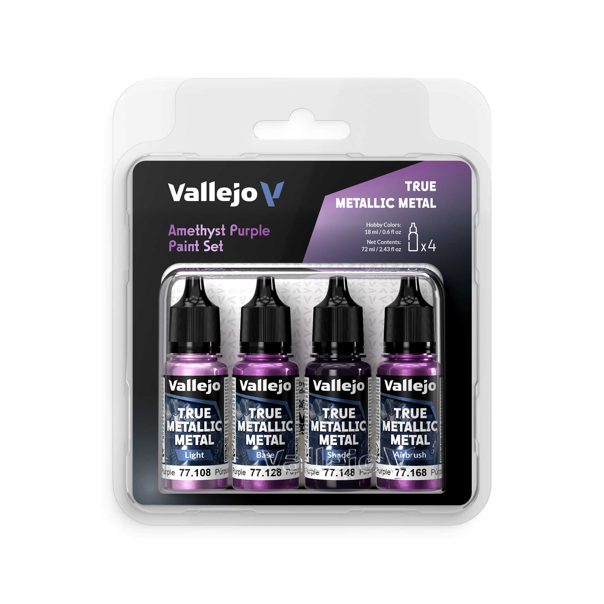 Vallejo Amethyst Purple True Metallic Metal Paint Set - 4 kleuren ...
