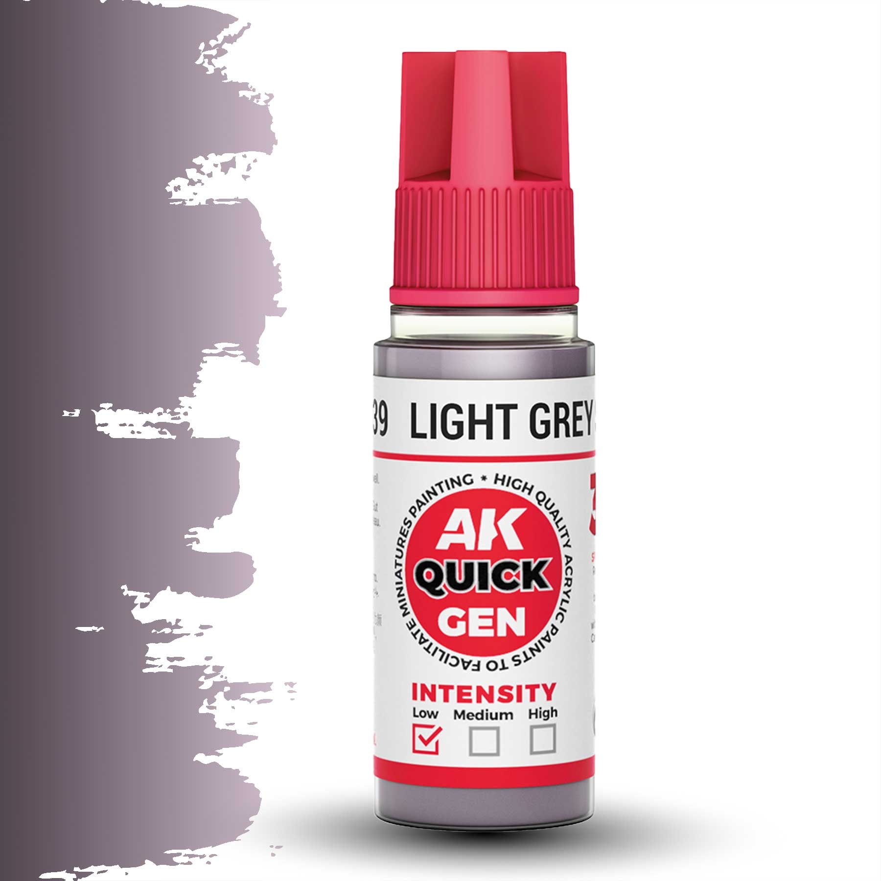 AK interactive Light Grey Shadow Quickgen Paint - 18ml - AK17039 - Koop ...