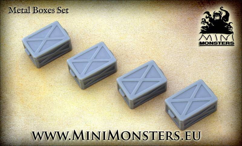 Mini Monsters Metal Boxes - 4st - MM-15 - Scenery Workshop BV ...