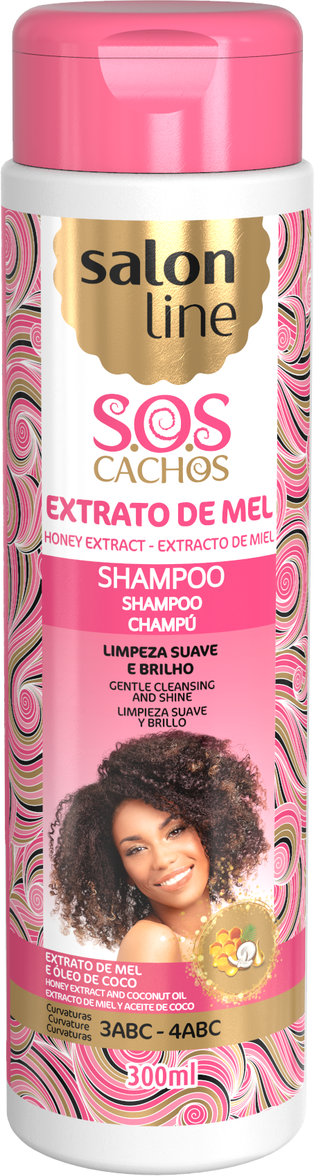 Salonlijn - SoS Curls - Honey Extract Shampoo (300ml) - A&F Cosmetics
