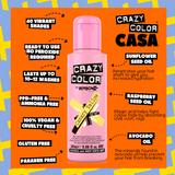 Crazy Color CANARY YELLOW Semi-Permanent Sunflower Yellow Hair Dye ...